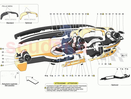70006912 Ferrari F8 RH LATERAL SURROUND