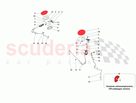 985940801 Ferrari SF90 COMPL. CHARGING SOCKET COVER