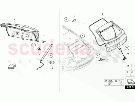 4G0827310 Lamborghini Urus CLIP