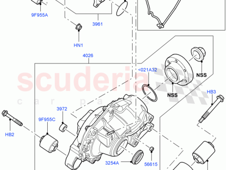 LR050893 Land Rover Discovery AXLE - FRONT