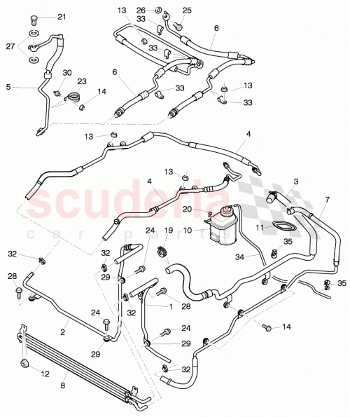 3Y1 422 893 E Bentley Mulsanne (2010+) flexible hose, contains ...