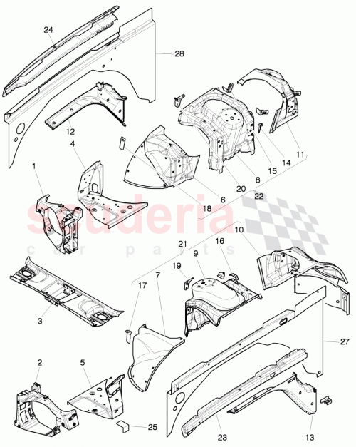 3Y0803215 Bentley Mulsanne (2010+) bracket