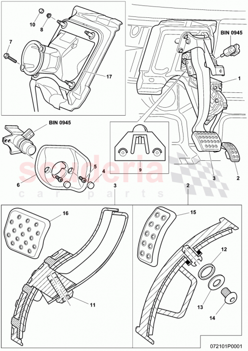 1J0721165 mounting for Bentley Continental Flying Spur, Continental GT ...