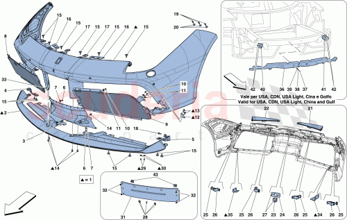 87806110 Ferrari 488 FRONT BUMPER