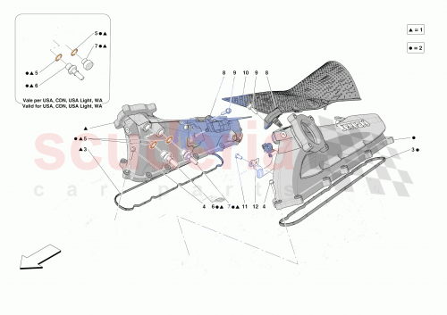 978932 Ferrari SF90 LH INTAKE MANIFOLD
