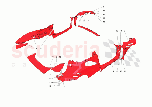 000983033 Ferrari SF90 VARIABLE GEOM. SPOILER