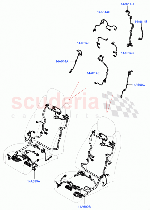 LR159271 Range Rover WIRING - SEAT