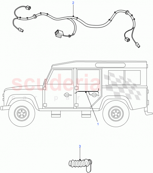 LR016437 Land Rover Defender (2007-2016) WIRING
