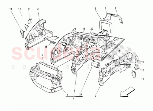 67989300 BRACKET for Maserati GranCabrio, GranTurismo & more